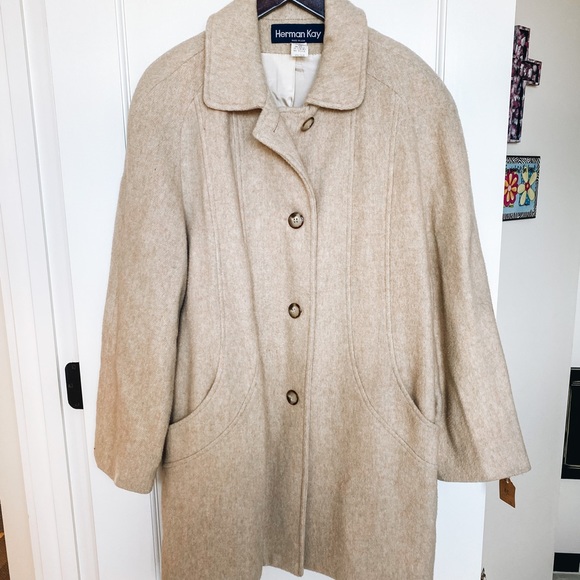 Herman Kay | Jackets & Coats | Vintage Herman Kay Camel Colored Knee ...
